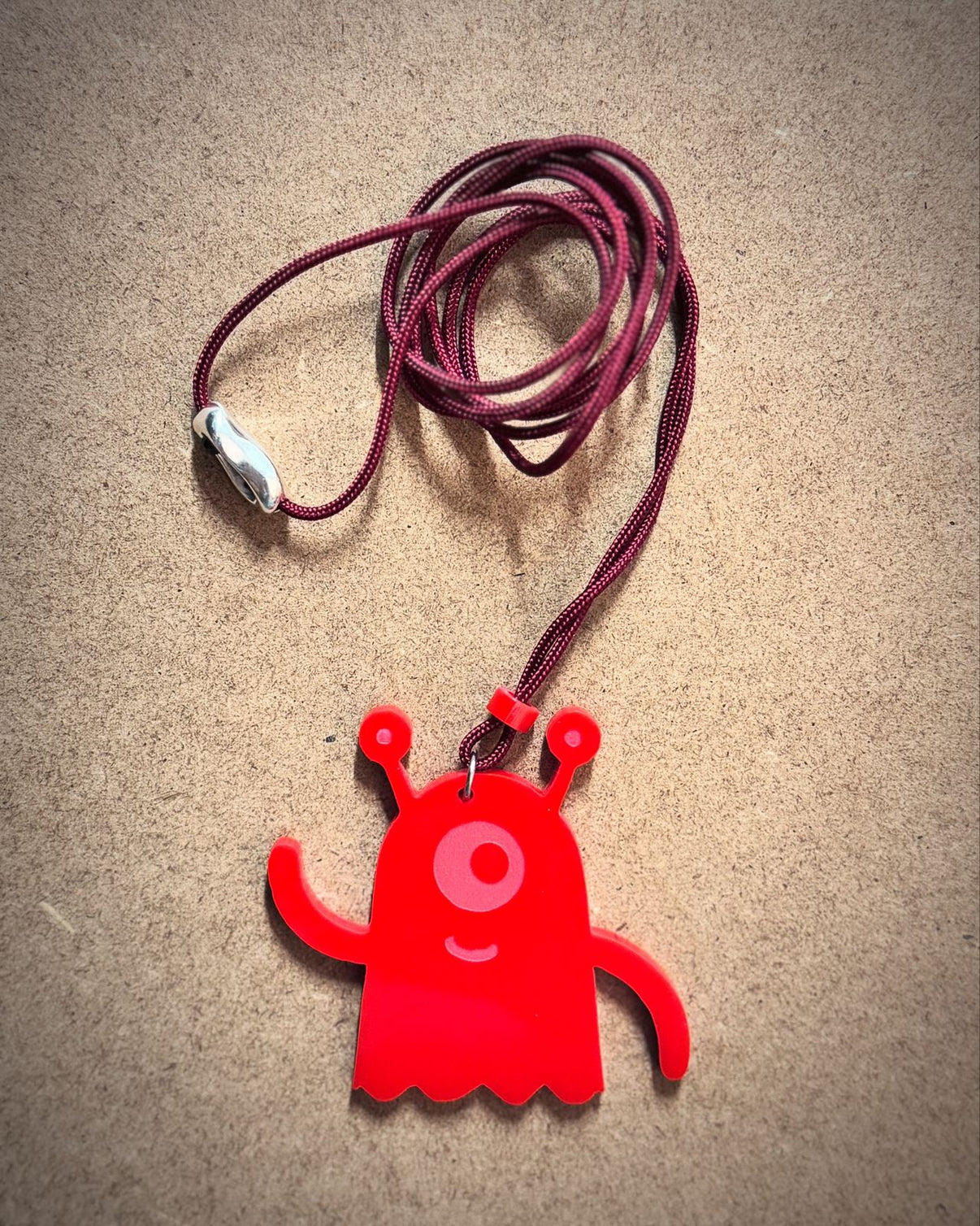 Monster Series M12 | Red Cyclops Monster Pendant Necklace – MyRuggedBox